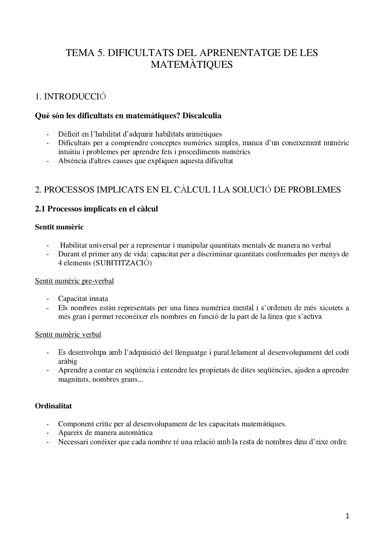 Apuntes Trastornos Tema 5 Docsity