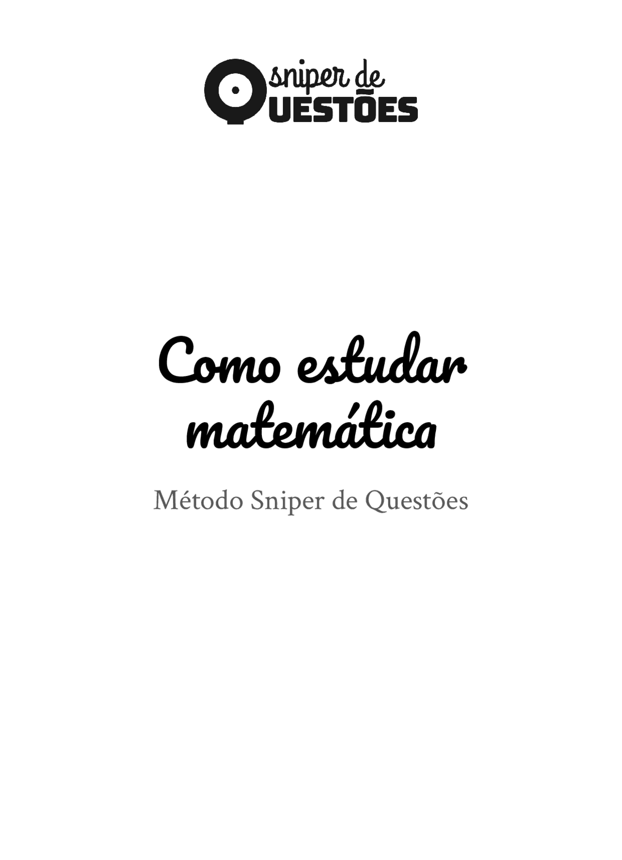Como estudar Matemática | Provas ENEM Matemática - Docsity