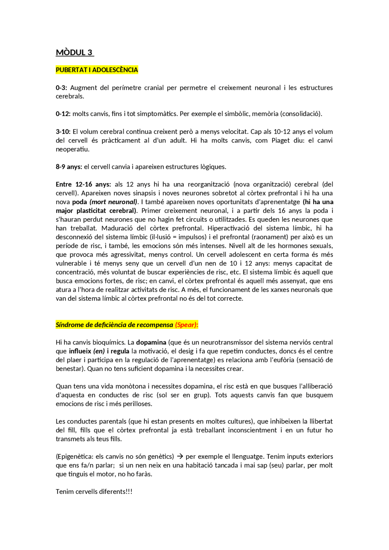 Apunts modul 3 de Capi - Docsity