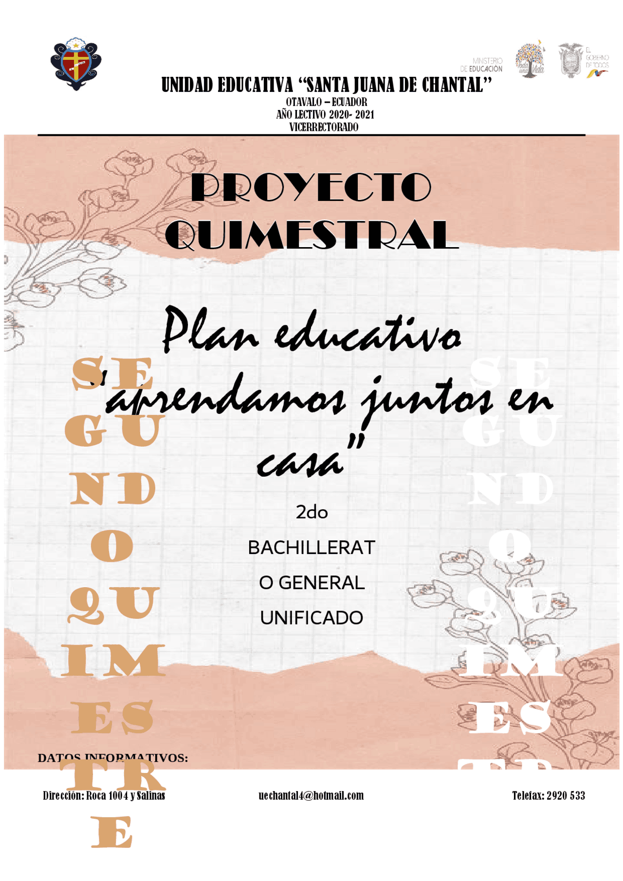 Proyecto final de estudiante 1 quimestre - Docsity
