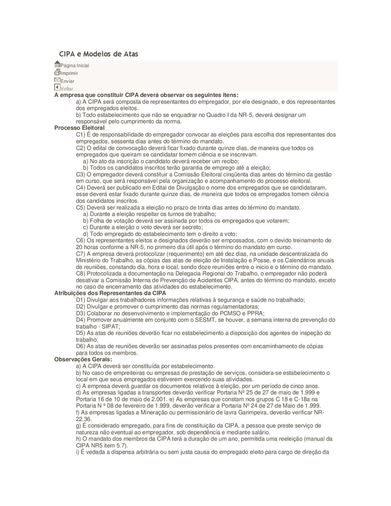 Cipa tudo sobre cipa constituição - Docsity