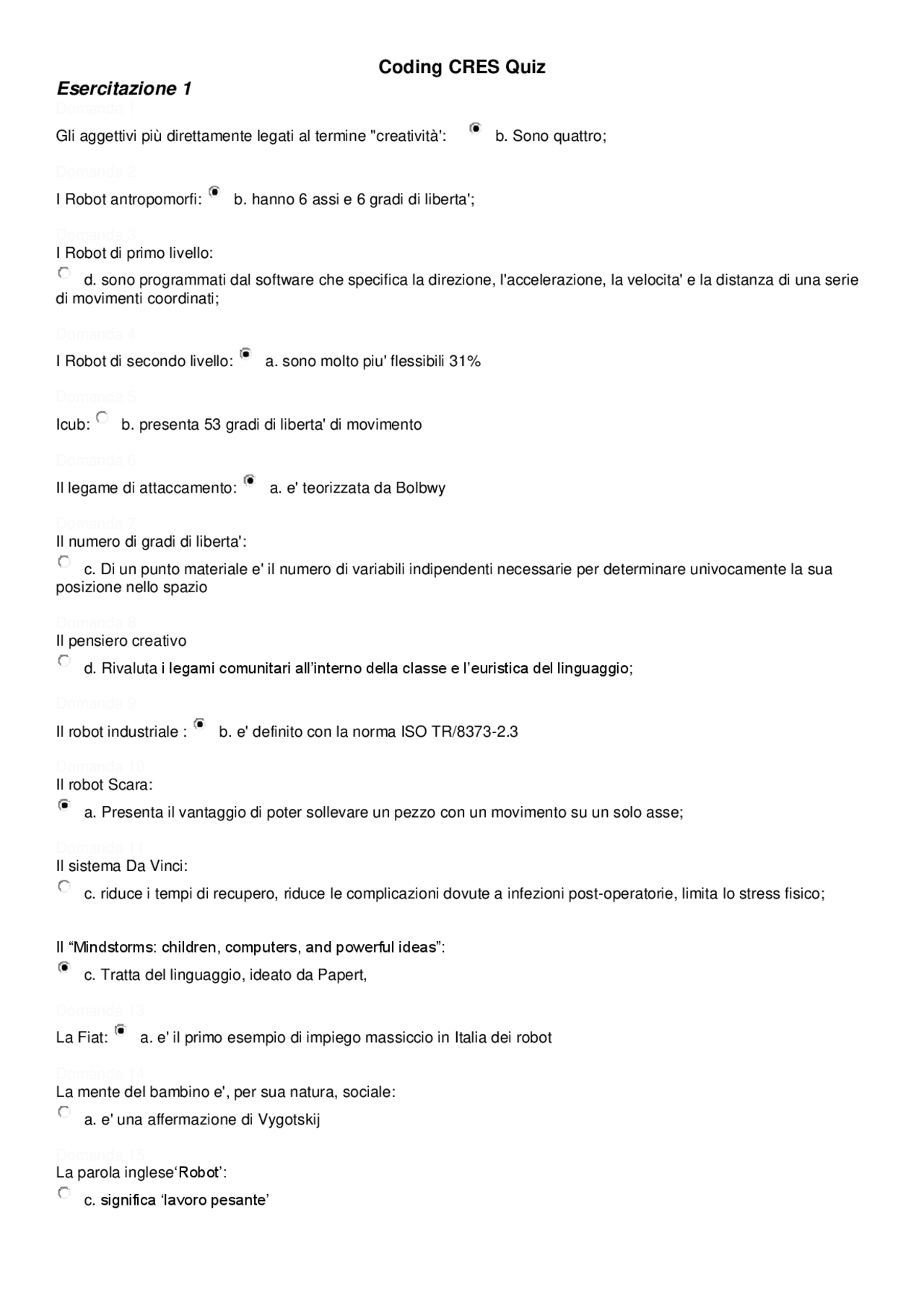 Eirsaf Education Quiz Coding Cres Prove Desame Di Programmazione C
