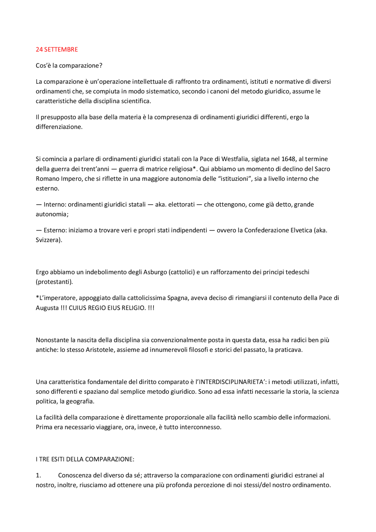 Diritto Pubblico Comparato Docsity