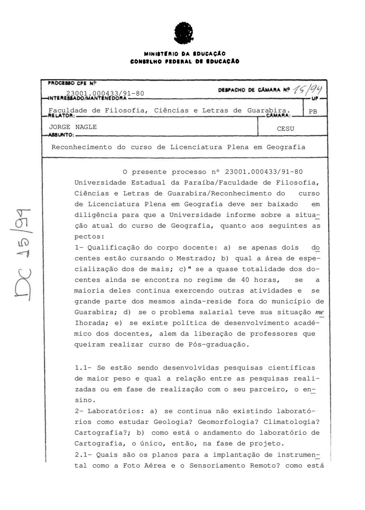 Despachos De Cursos De Pós Graduação Docsity