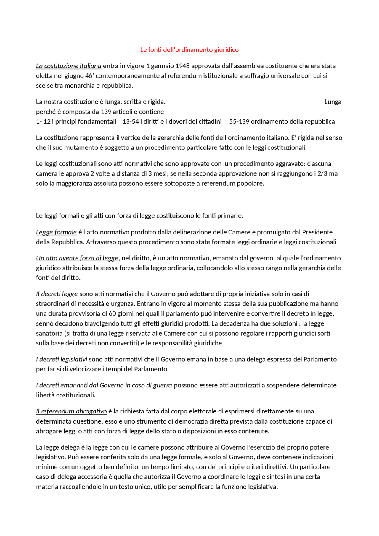 Appunti Diritto Pubblico Docsity