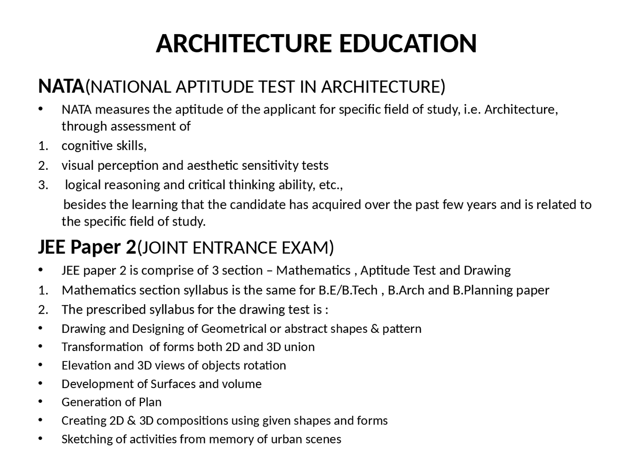 Architecture Research Docsity