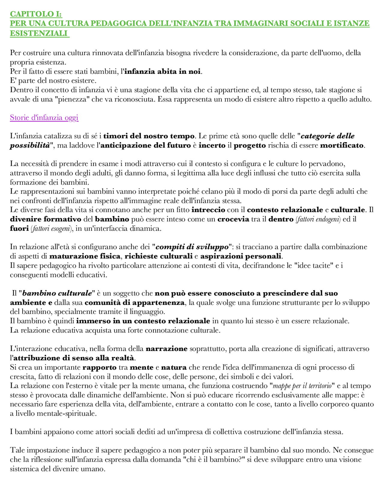 Infanzia e famiglia - Monica Amadini | Schemi e mappe concettuali di ...
