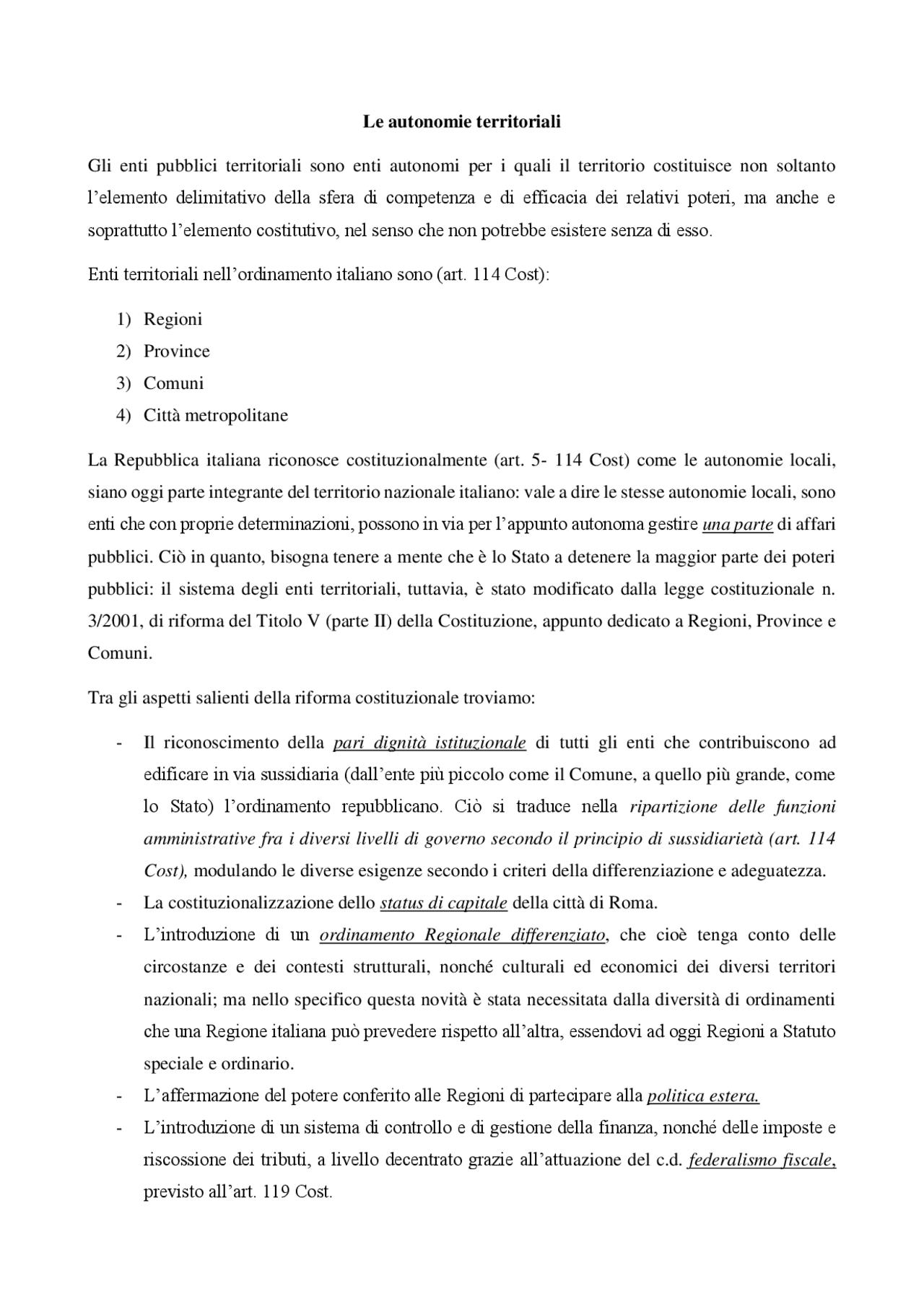 Diritto Utile Ai Concorsi Pubblici Docsity