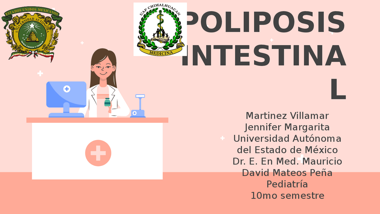 PRESENTACION POLIPOSIS INTESTINAL | Diapositivas de Pediatría - Docsity