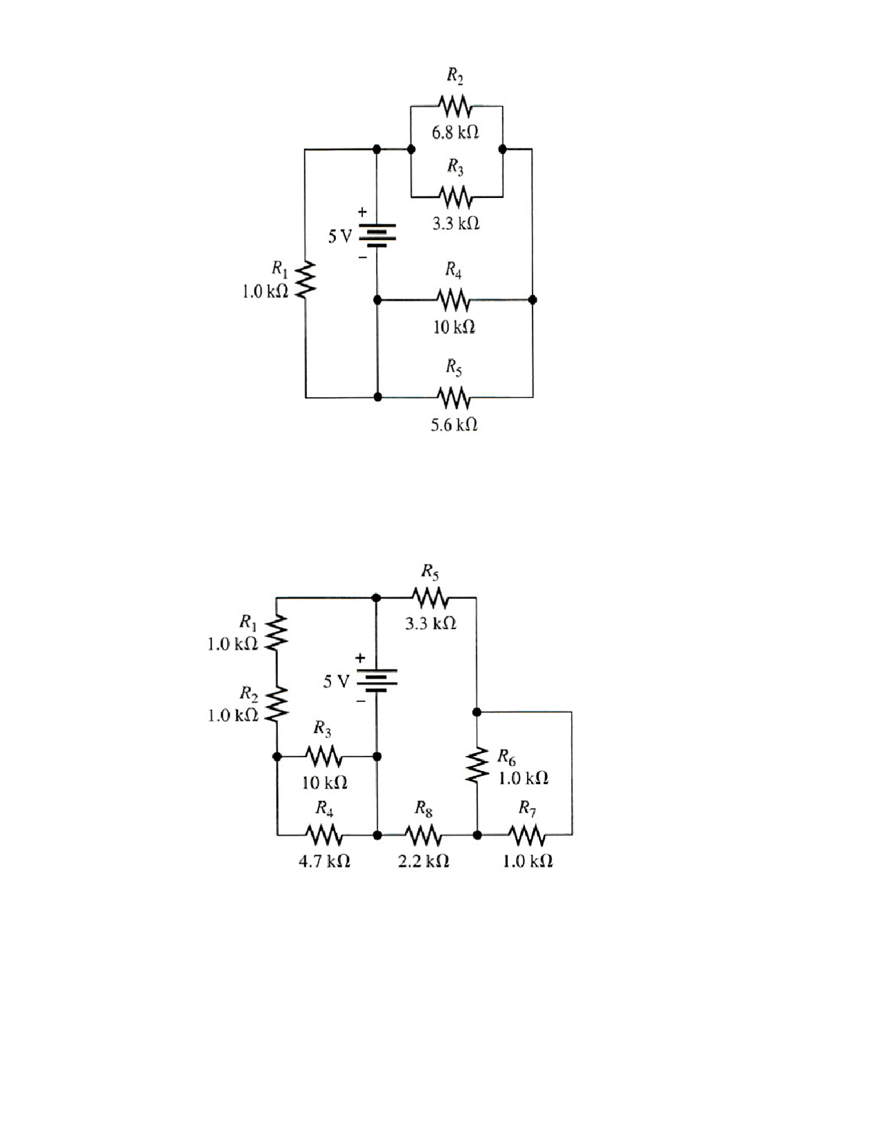 Electronics Circuits Exercises Electronics Docsity