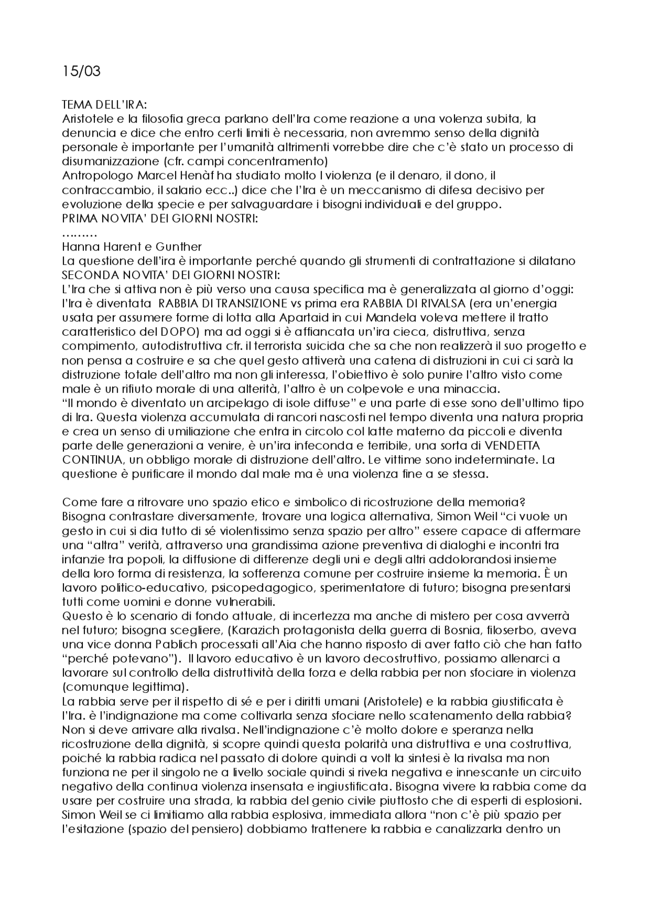 Pedagogia Del Conflitto Appunti Lezione Docsity