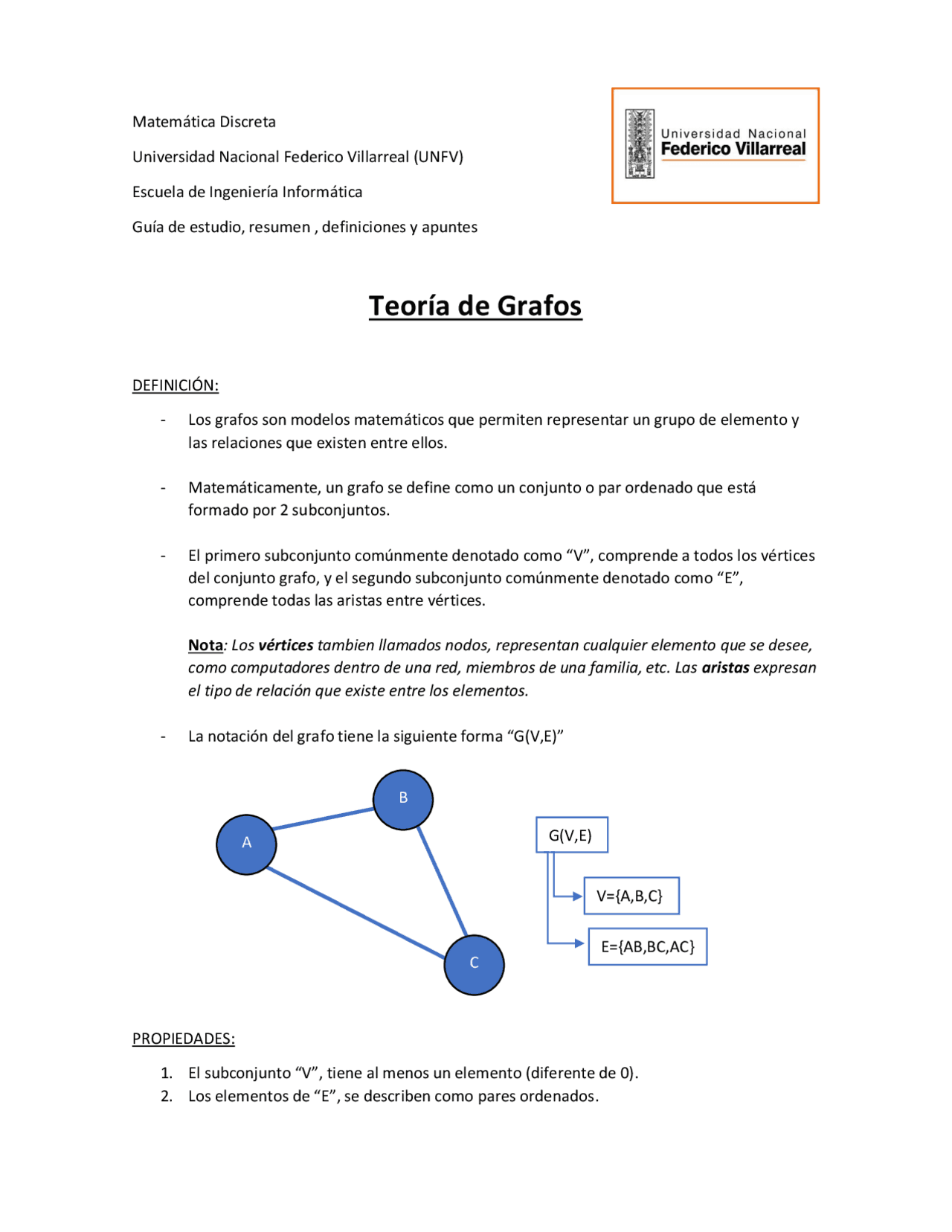 Teoría de Grafos - Matemática Discreta para Carreras de Ingeniería ...