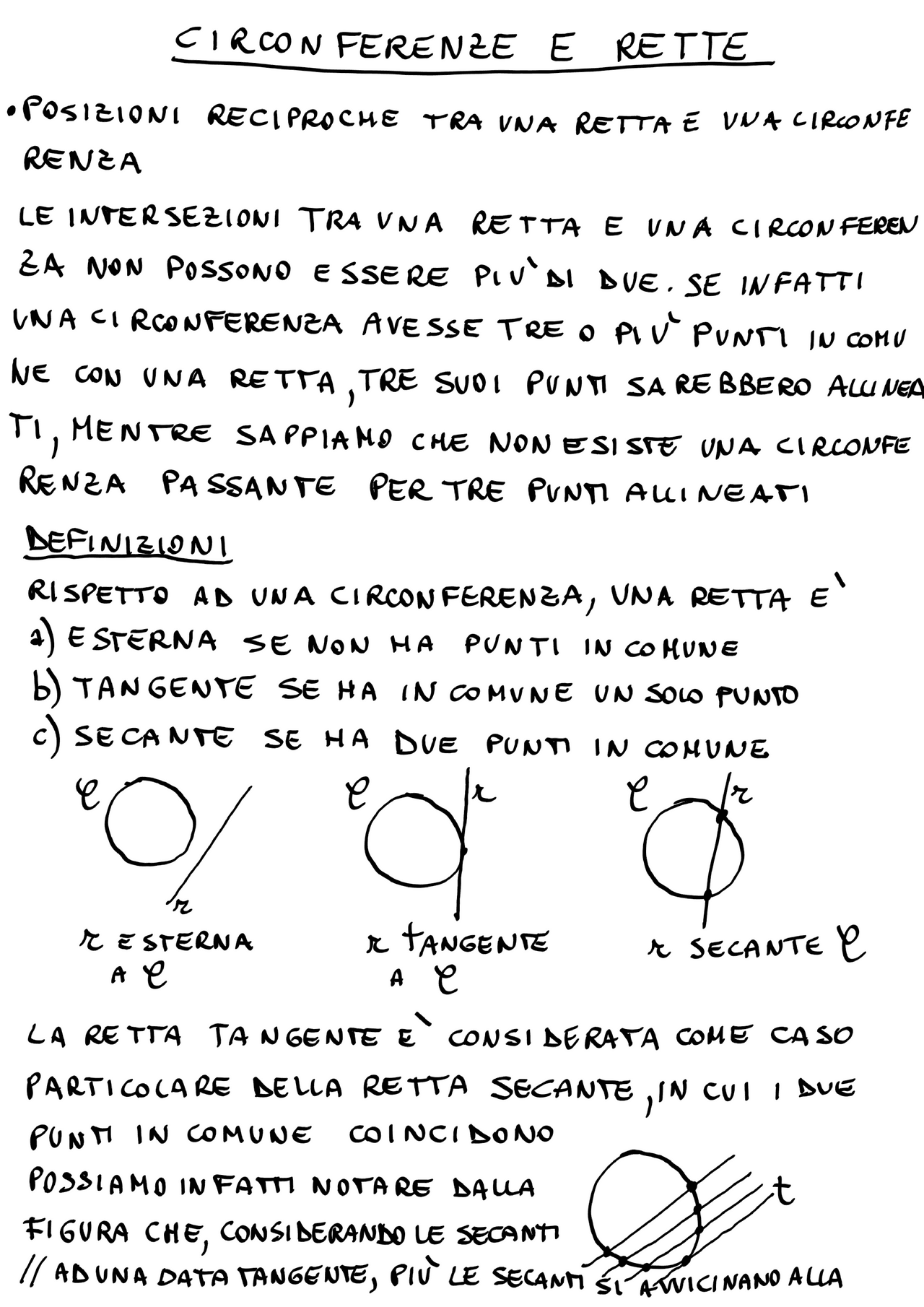Circonferenza E Cerchio Geometria Euclidea Docsity