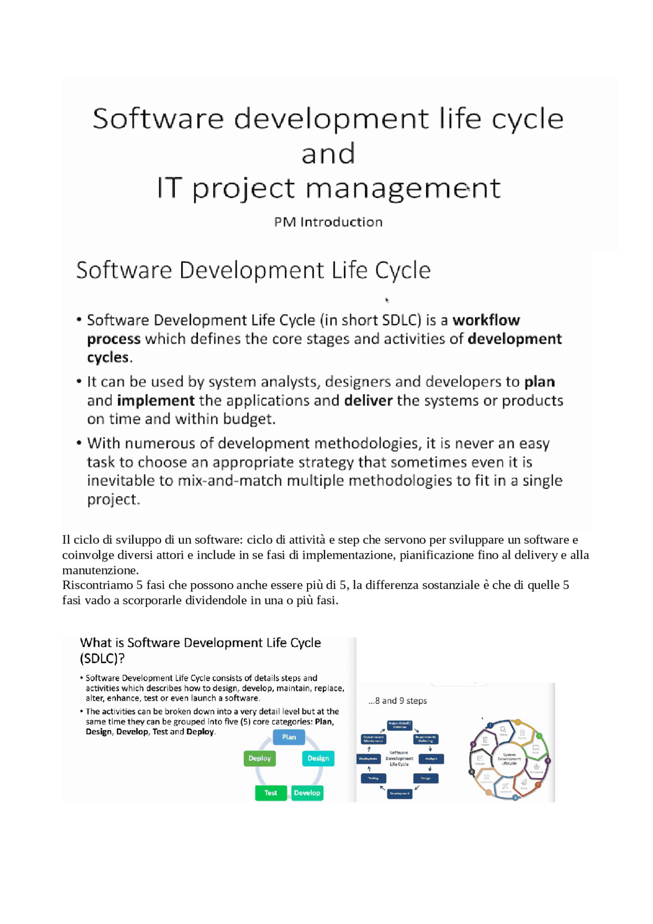Appunti Corso Base Project Management Docsity