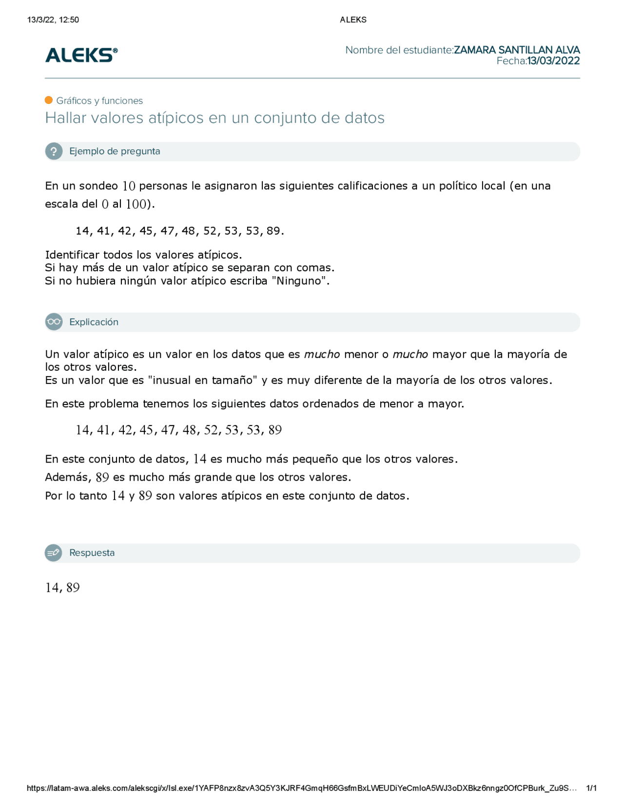 Ejemplos de aleks plataforma - Docsity