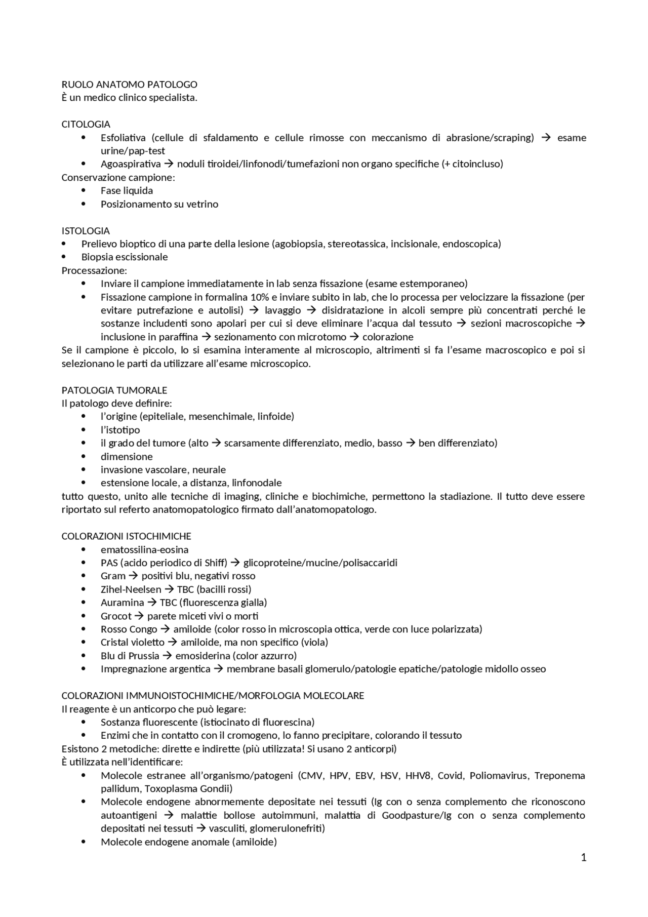 Appunti Di Anatomia Patologica I Docsity