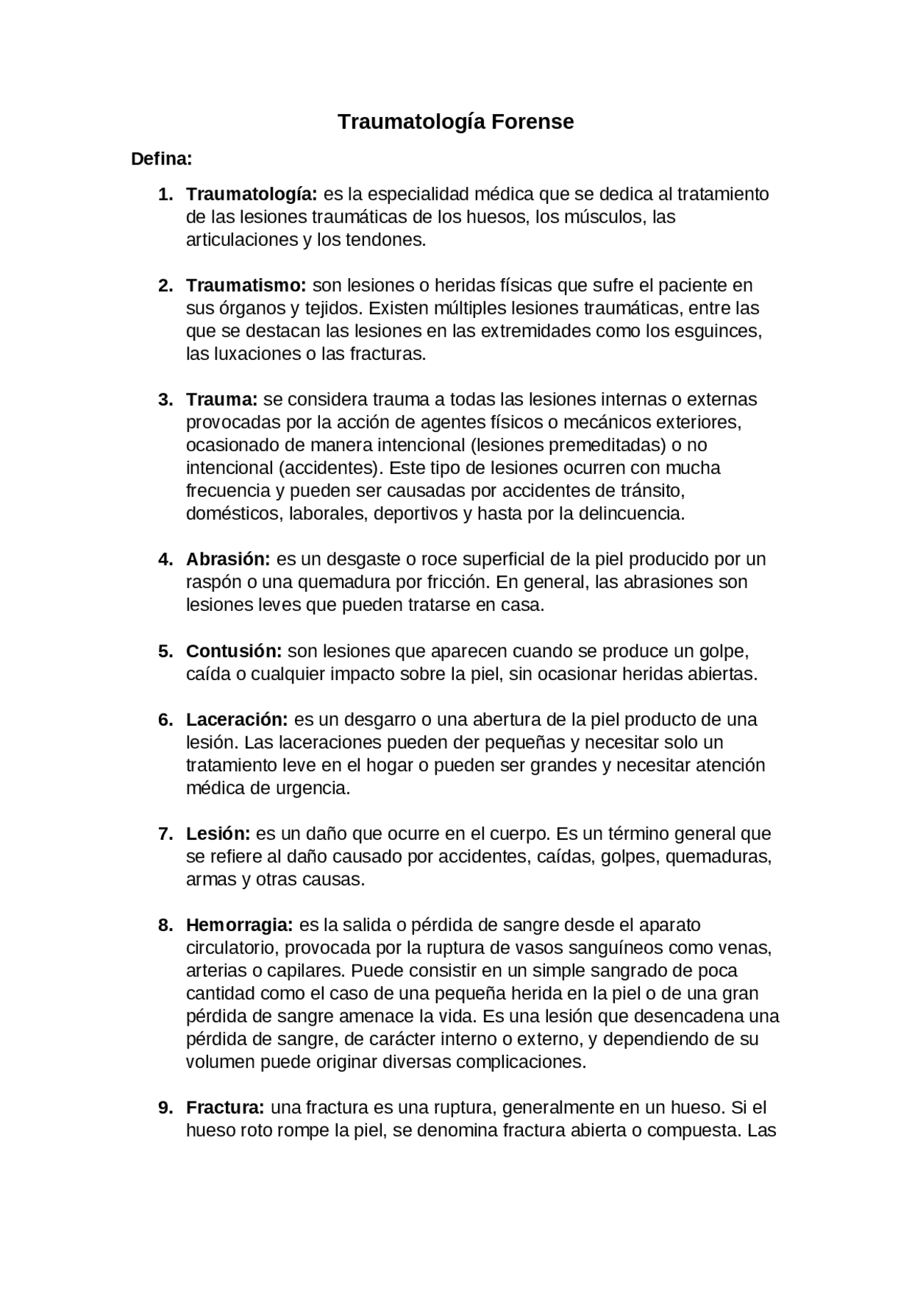 Delitos Sexuales de la materia Traumatología Forense - Docsity