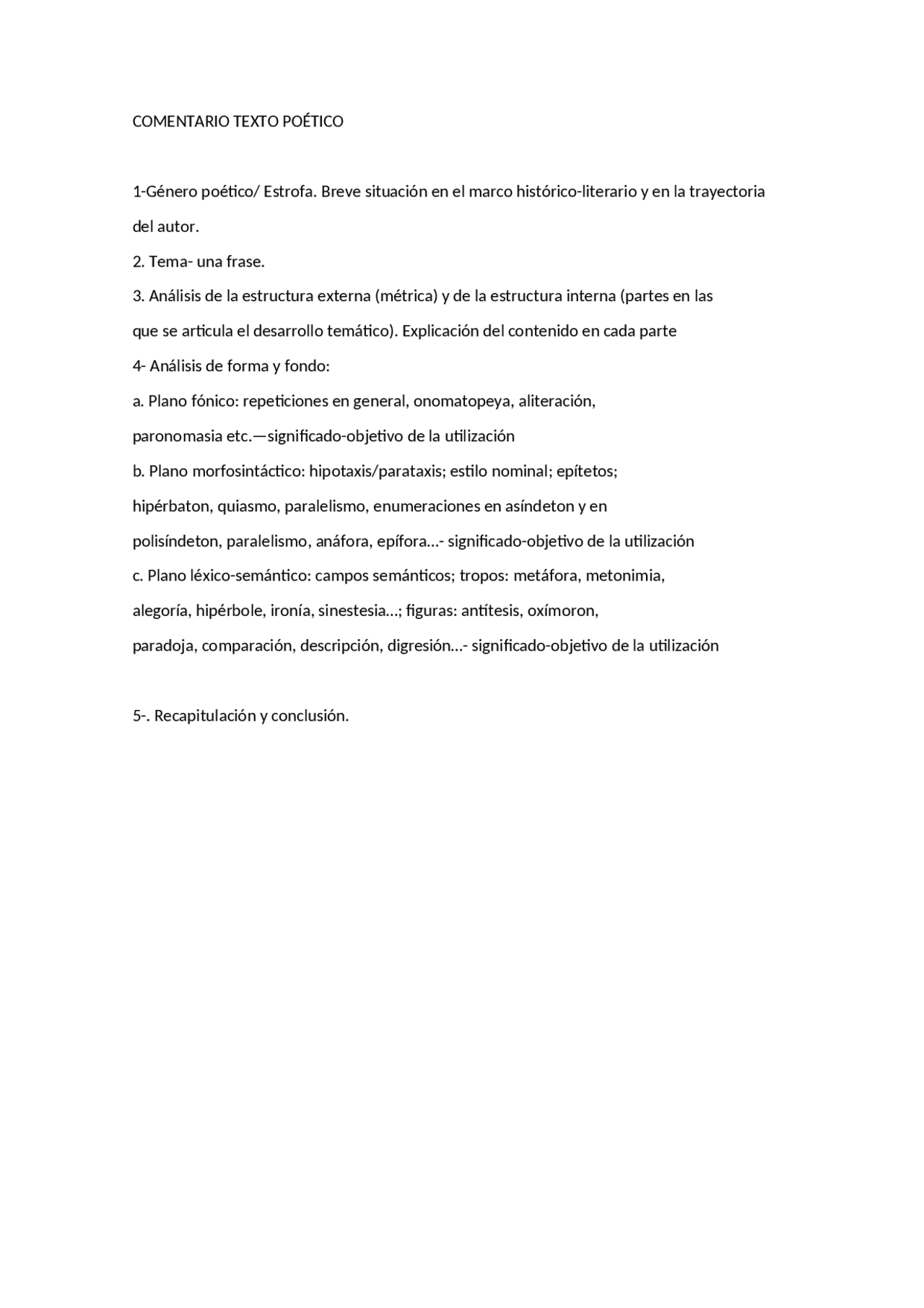 Plantilla para analizar un poema correctamente | Guías, Proyectos ...