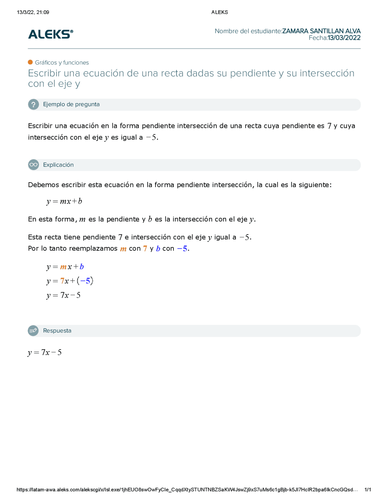 Ejericicios Aleks plataforma | Ejercicios de Matemáticas Aplicadas ...