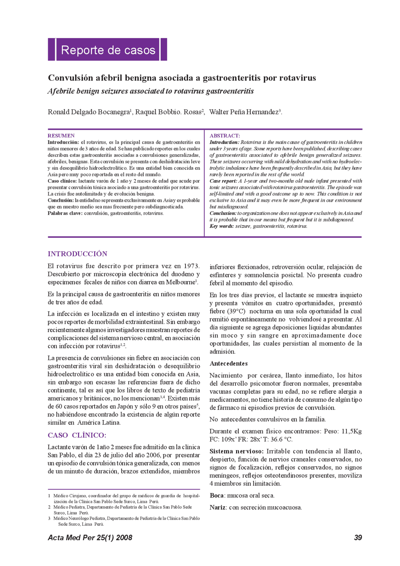 Caso Clínico Rotavirus Resúmenes De Bacteriología Docsity