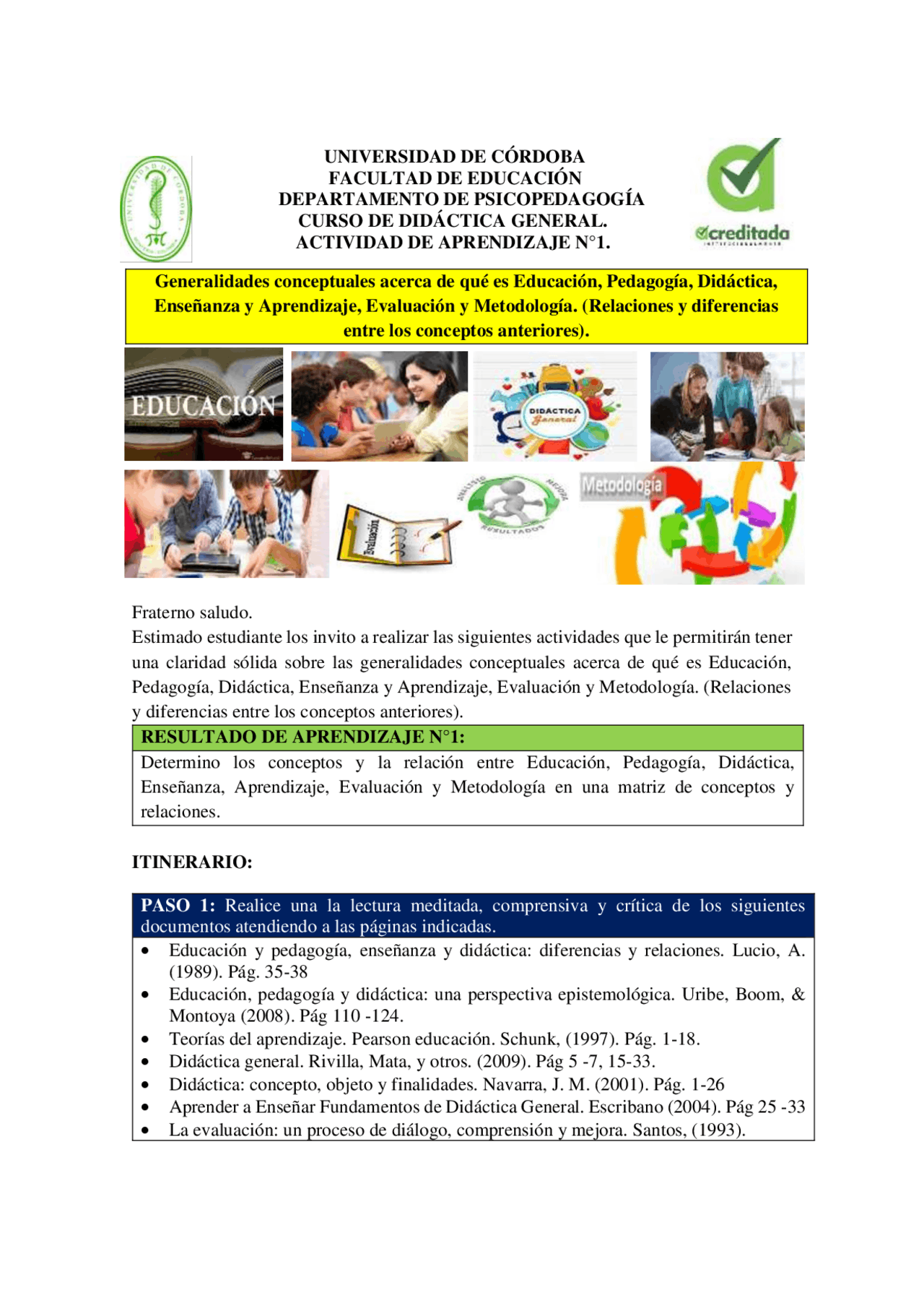 Actividad De Aprendizaje Primer Corte Apuntes De Biología Docsity