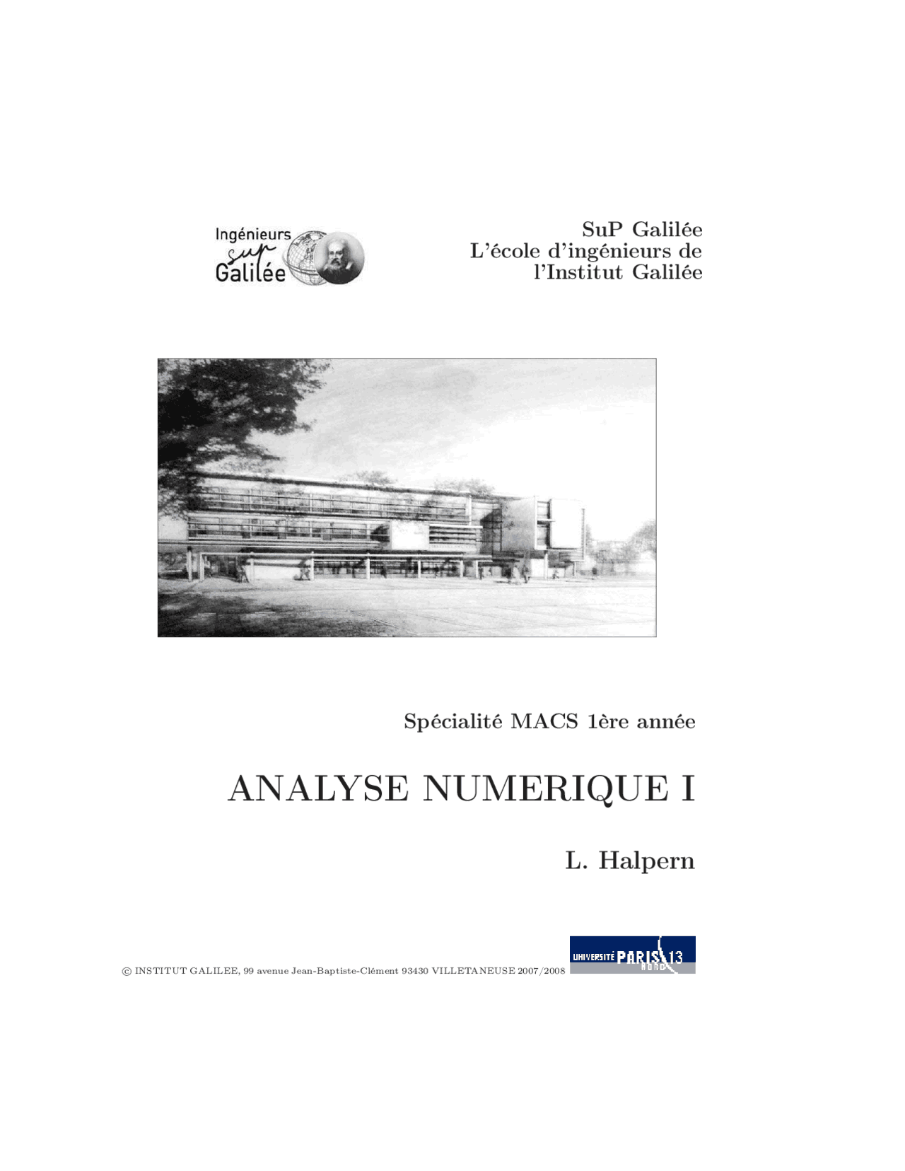 Analyse Numerique I Docsity
