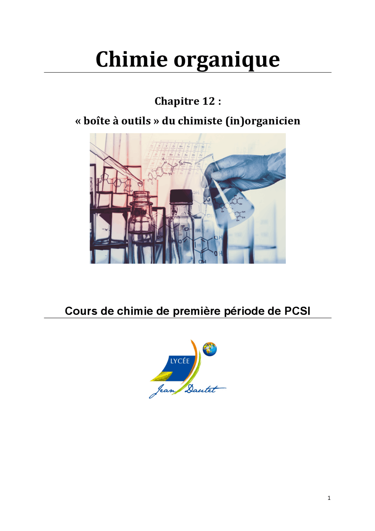 Chimie Organique Lectures Chimie Docsity