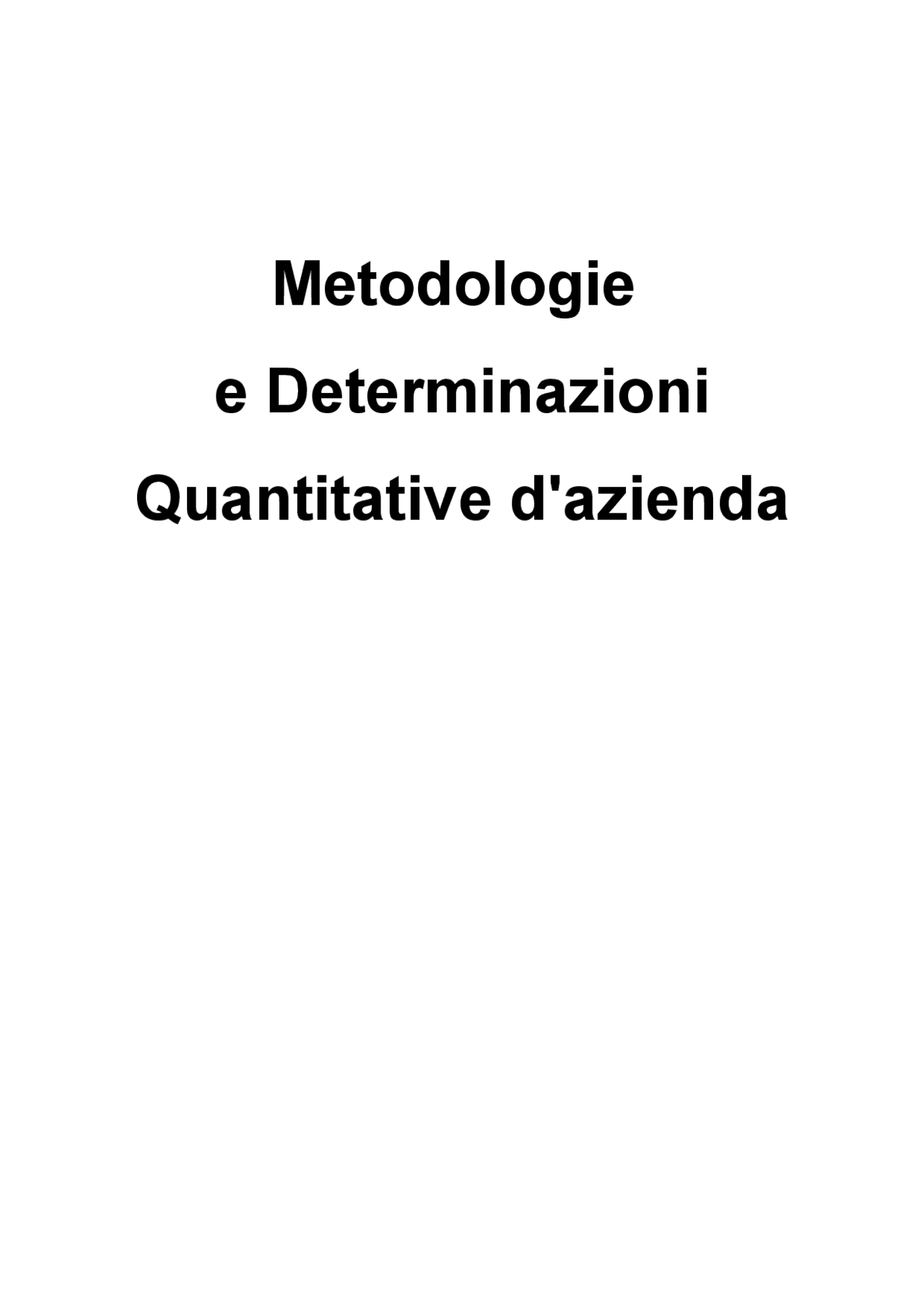 Tutte Le Domande Dei Test Metodologie E Determinazioni Quantitative D