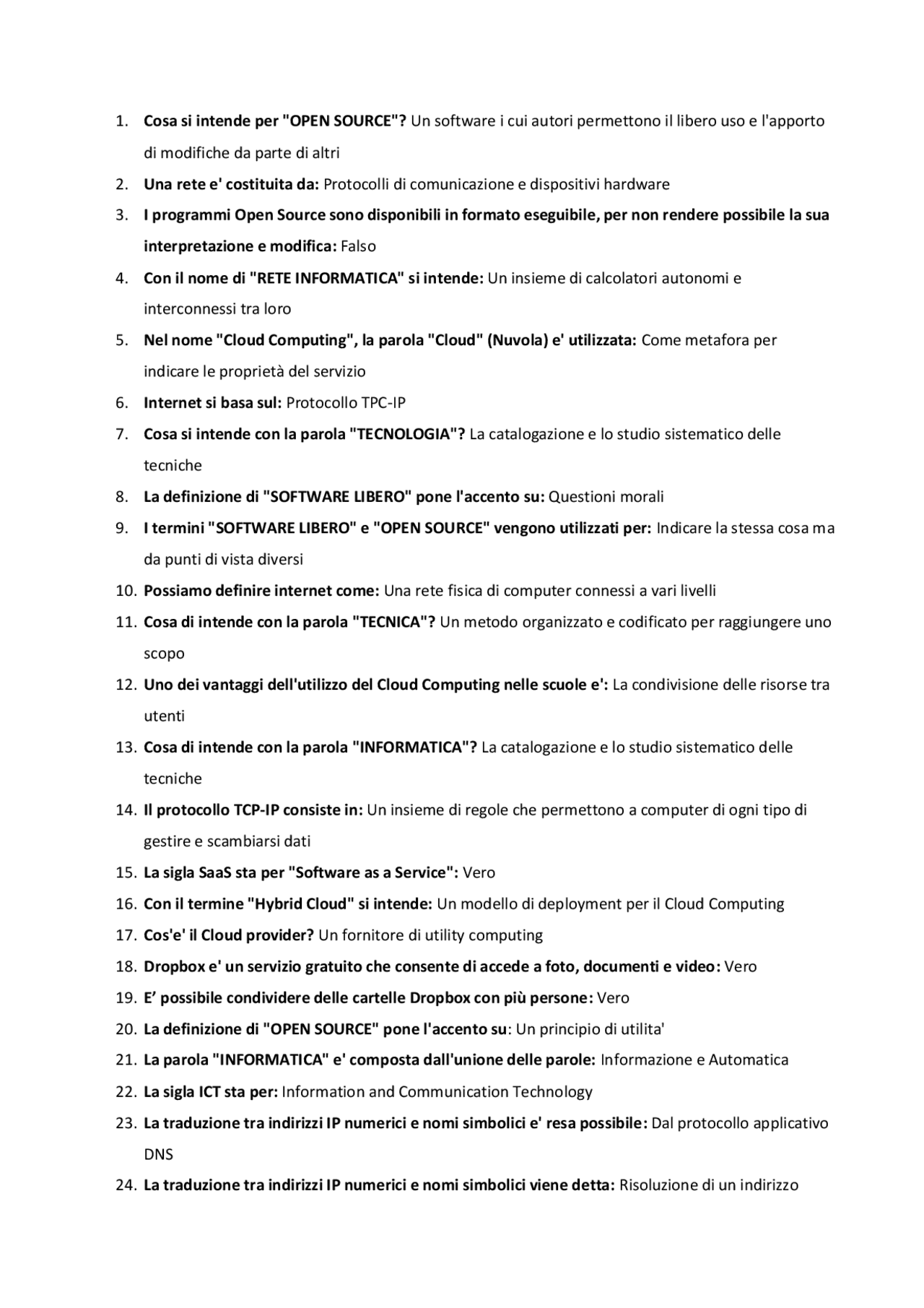 PANIERE ESAME TABLET EIRSAF | Panieri di Elementi di Informatica - Docsity