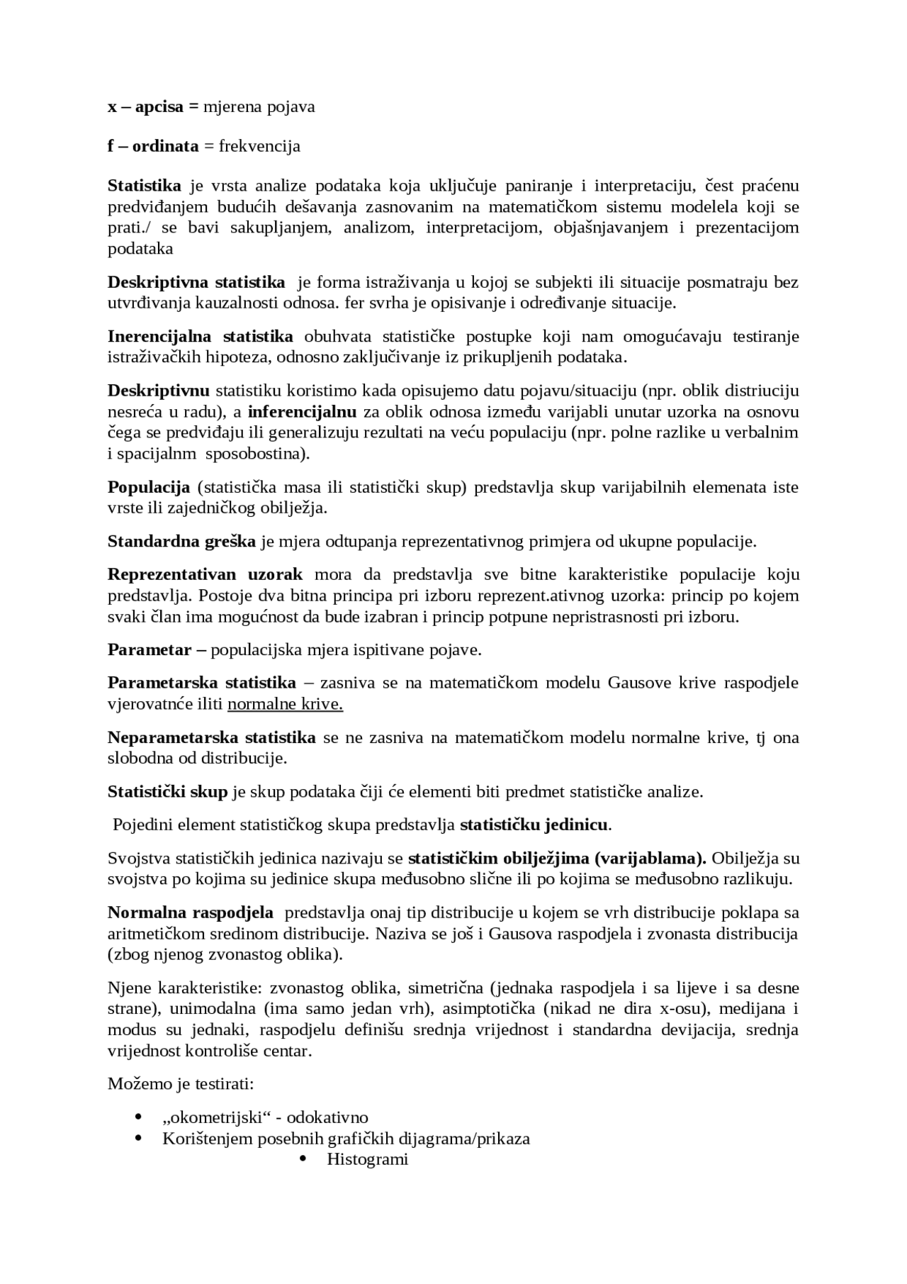 Statistika Za Psihologe Skripte Predlog Statistika Docsity