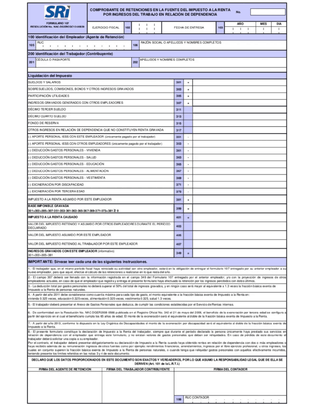 Formulario de declaraciones del IVA - Docsity