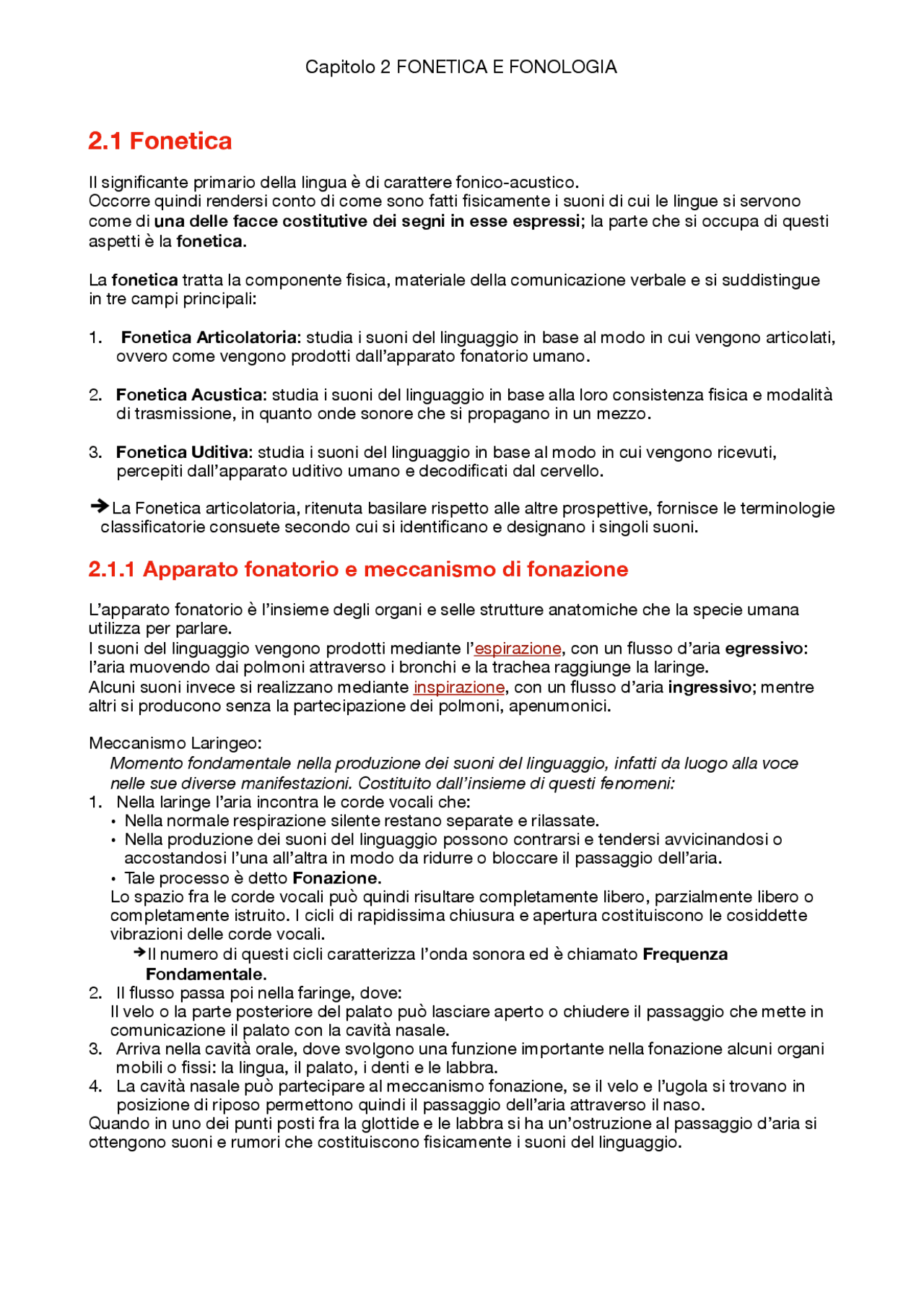 Riassunto Schematico Schemi E Mappe Concettuali Di Linguistica