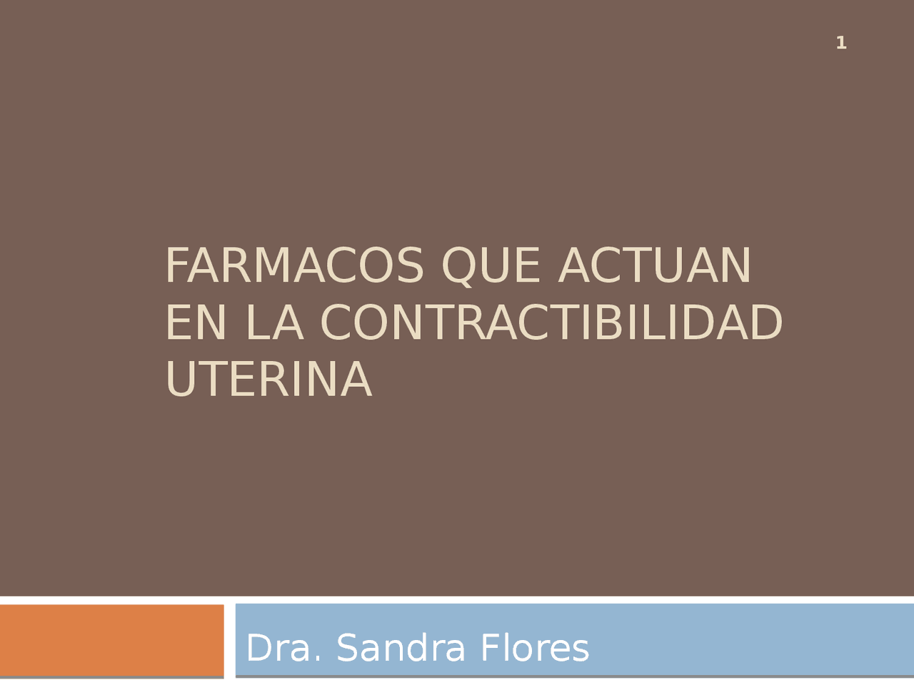 Farmacos uterinos tocoliticos | Diapositivas de Farmacología | Docsity