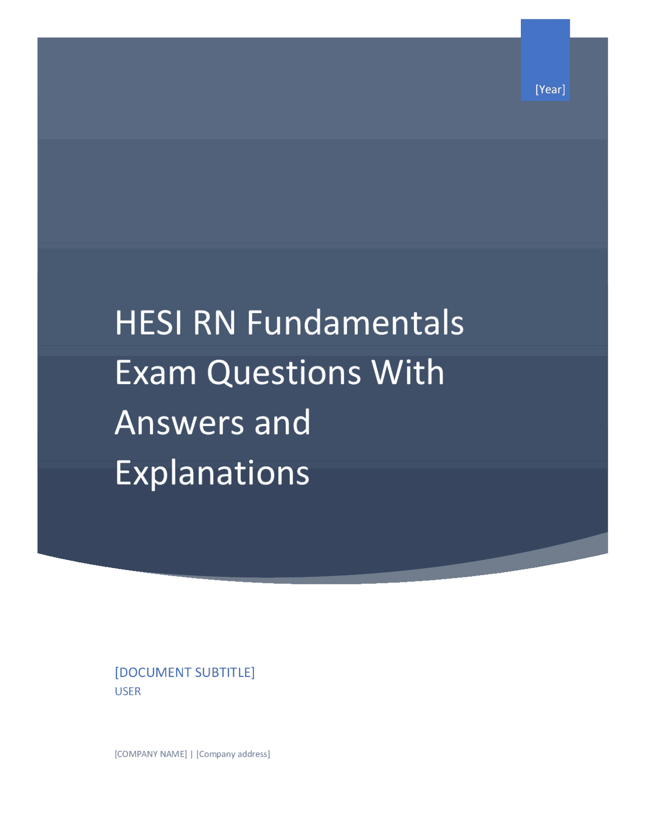 HESI RN Fundamentals Exam Questions With Answers and Explanations - Docsity
