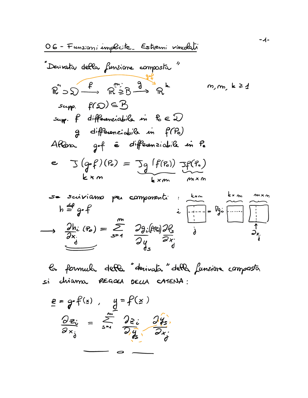 Funzioni Implicite Analisi | Appunti di Analisi Matematica I | Docsity