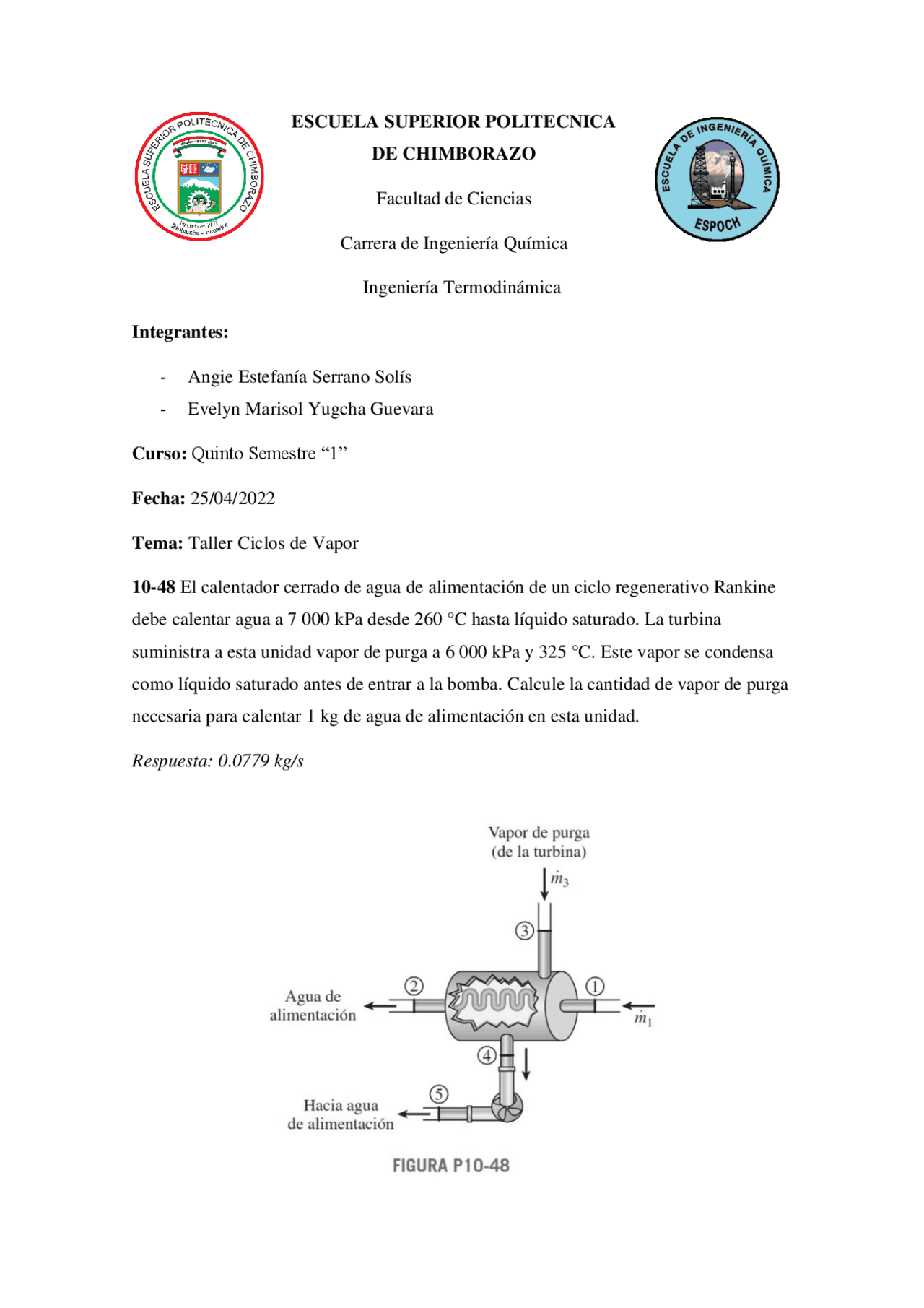 Ejercicios Ciclos De Vapor Ejercicios De Termodinámica Docsity