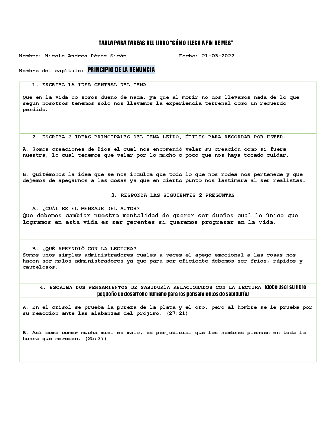 Actividades Variadas De Desarrollo Humano Ejercicios De Desarrollo