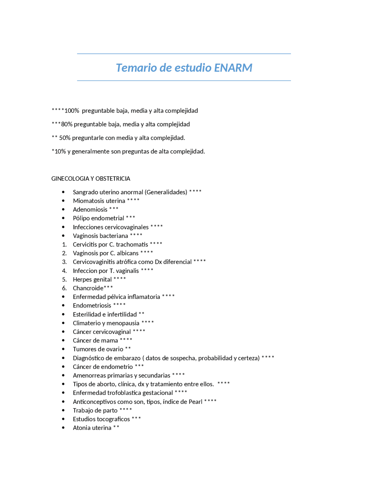 Guia de estudio ENARM | Guías, Proyectos, Investigaciones de Medicina ...