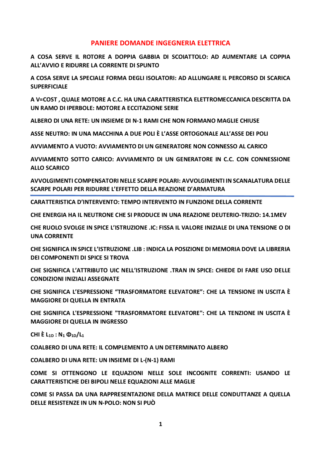 Paniere Domande 2022 In Ordine Alfabetico Principi Di Ingegneria
