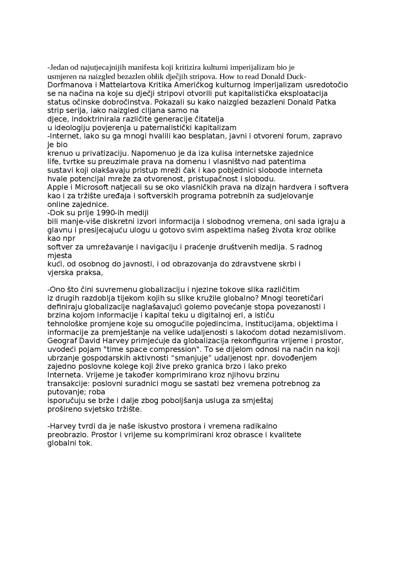 Globalizacija Povijest Skripte Predlog Antropologija Docsity