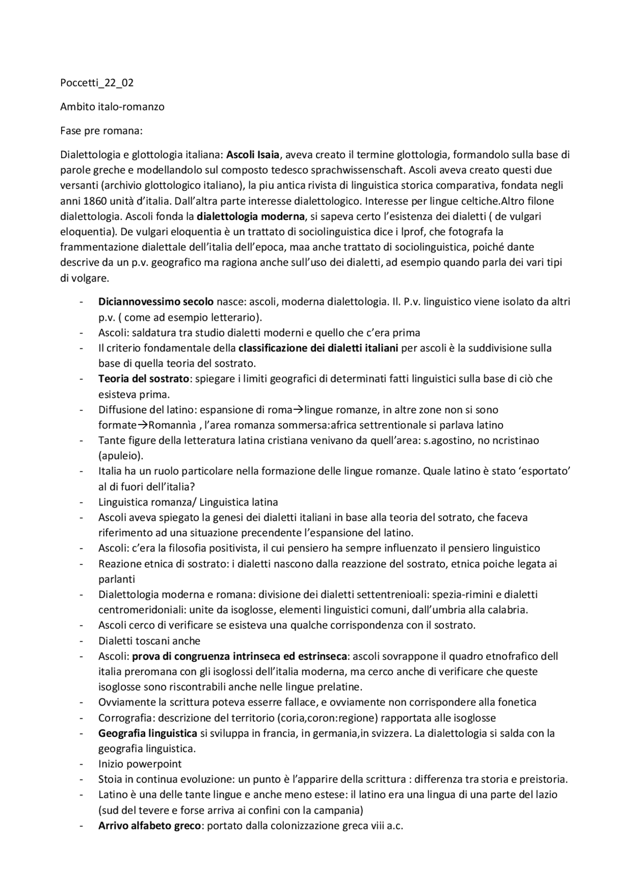 Appunti Storia Della Lingua Latina Docsity