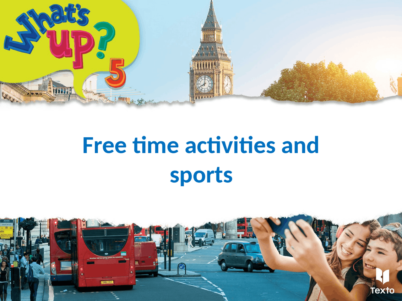 Free time activities and telling the time | Slides Inglês | Docsity