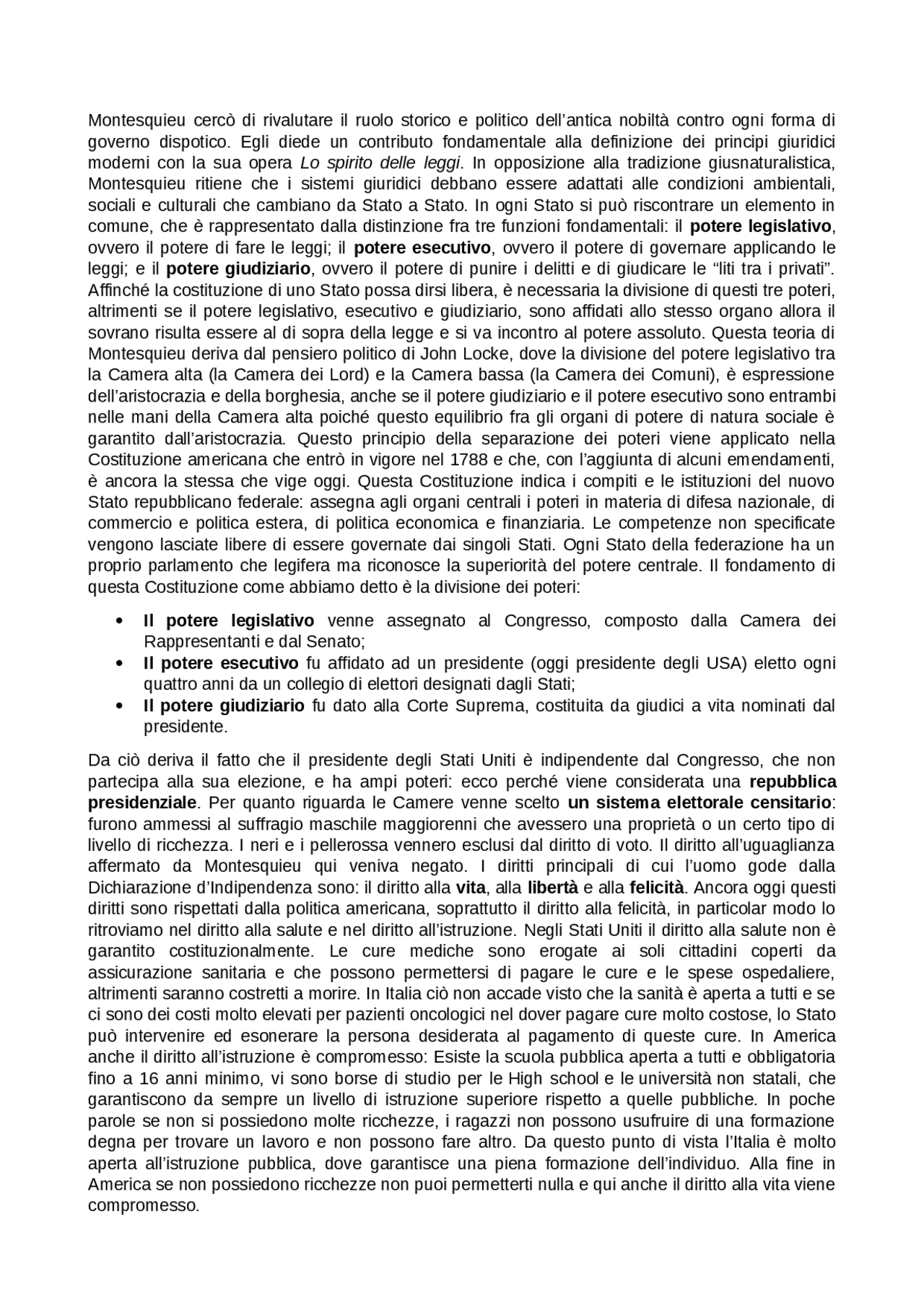 Montesquieu Storia Ieri E Oggi Docsity