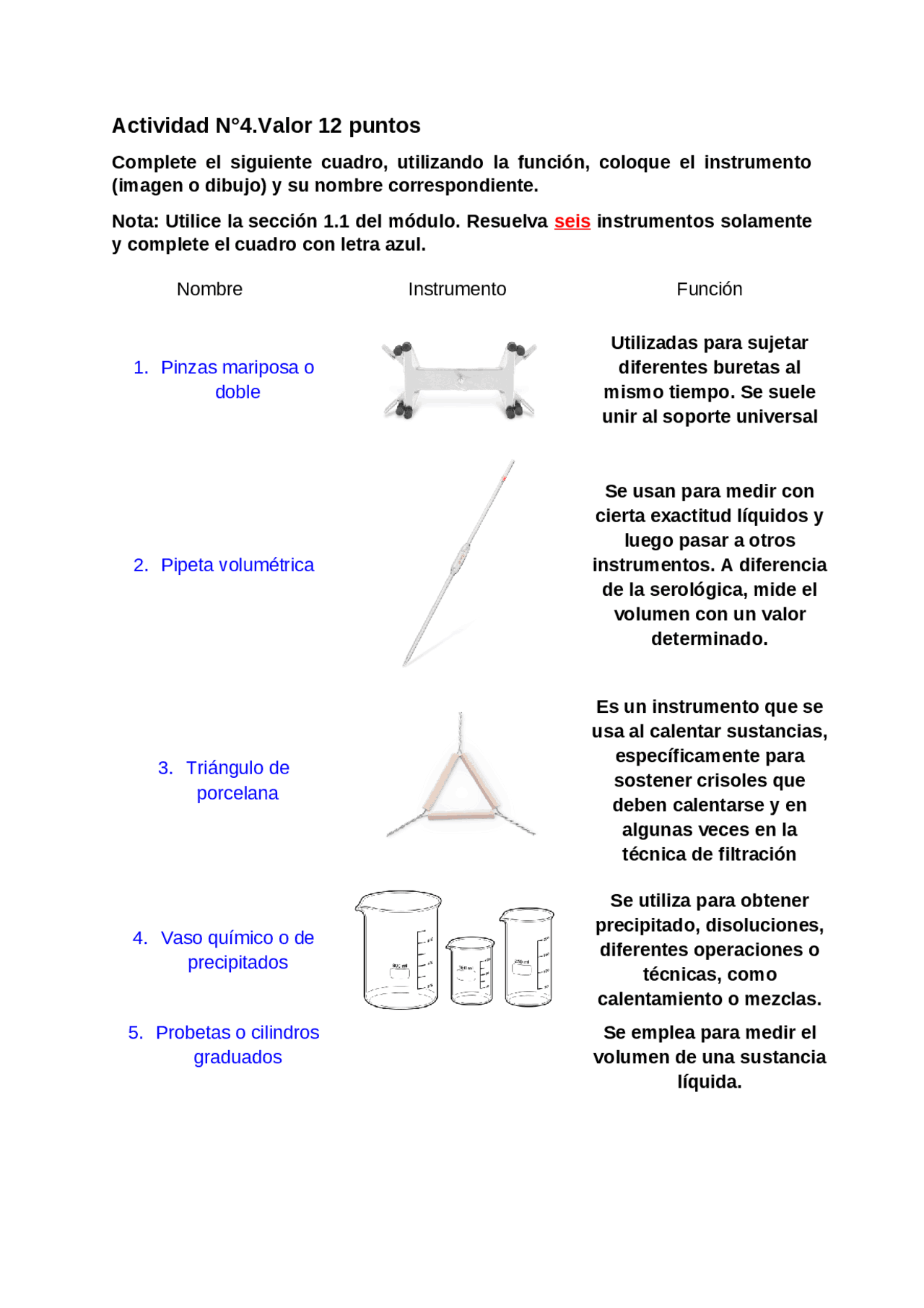 Informes De Laboratorios De Quimica Exercices De Chimie Docsity