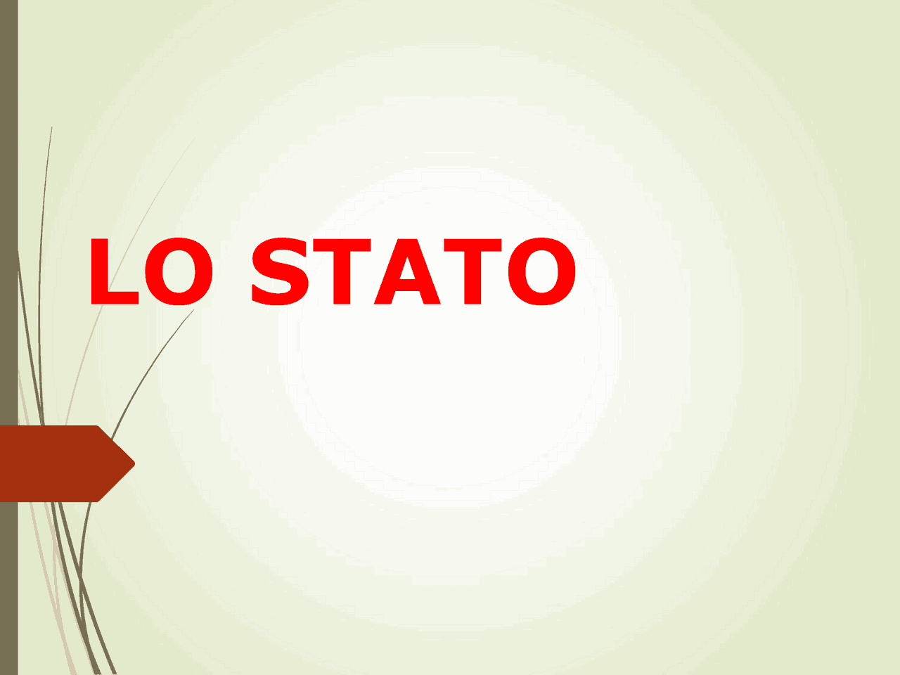 Lo stato e le sue caratteristiche - Docsity