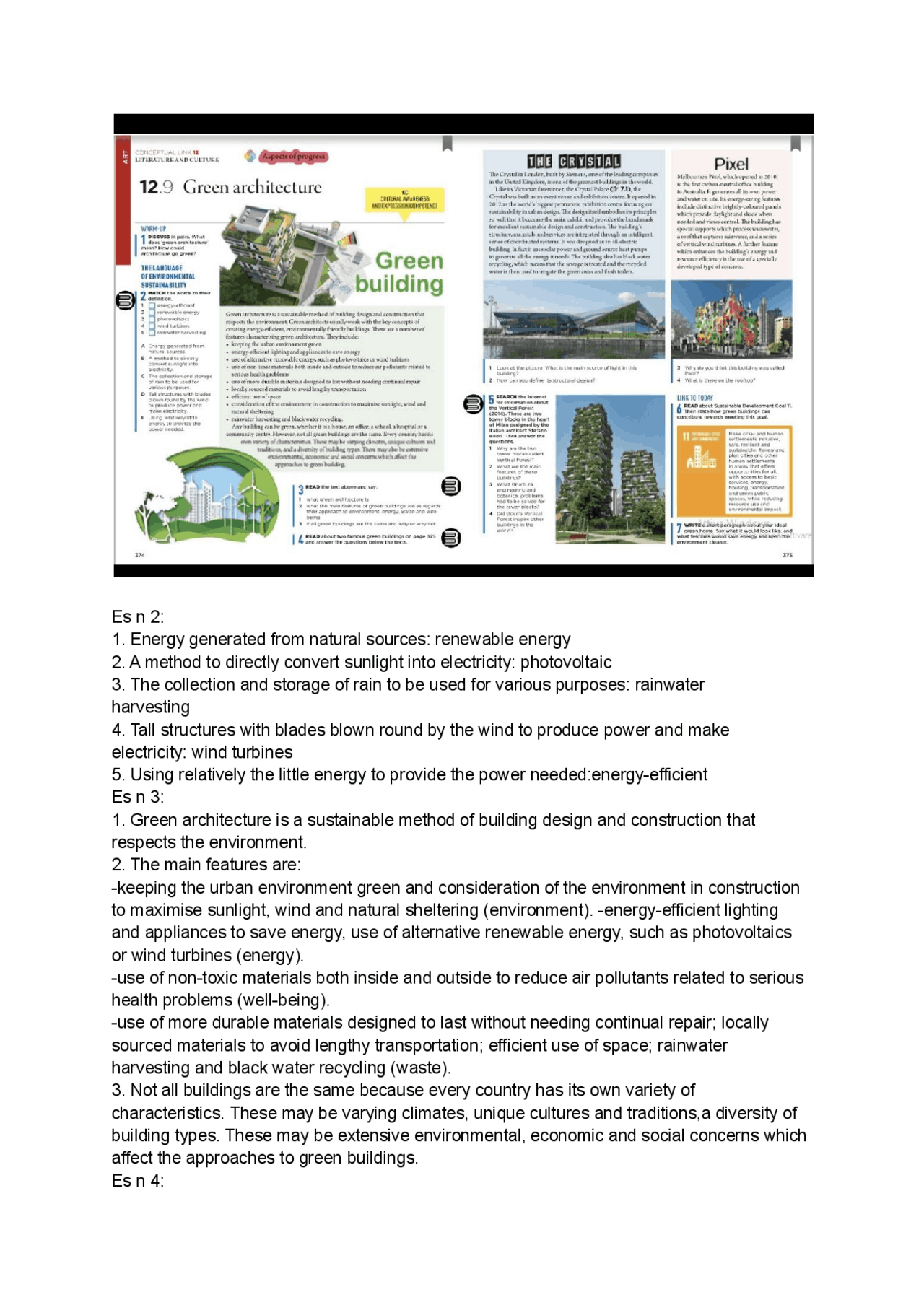 Green architecture: green building - Docsity