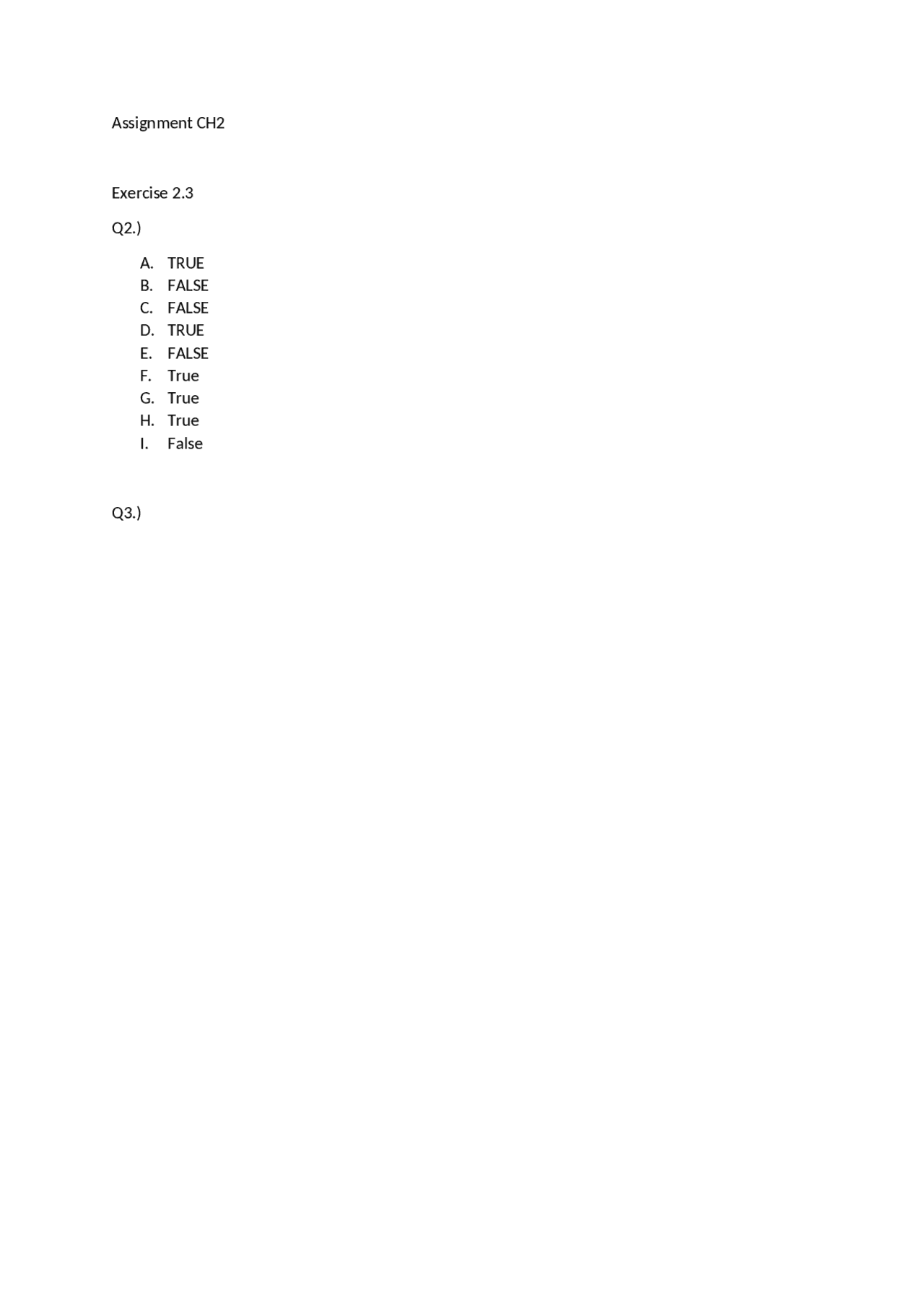 Assignment For Stats Docsity