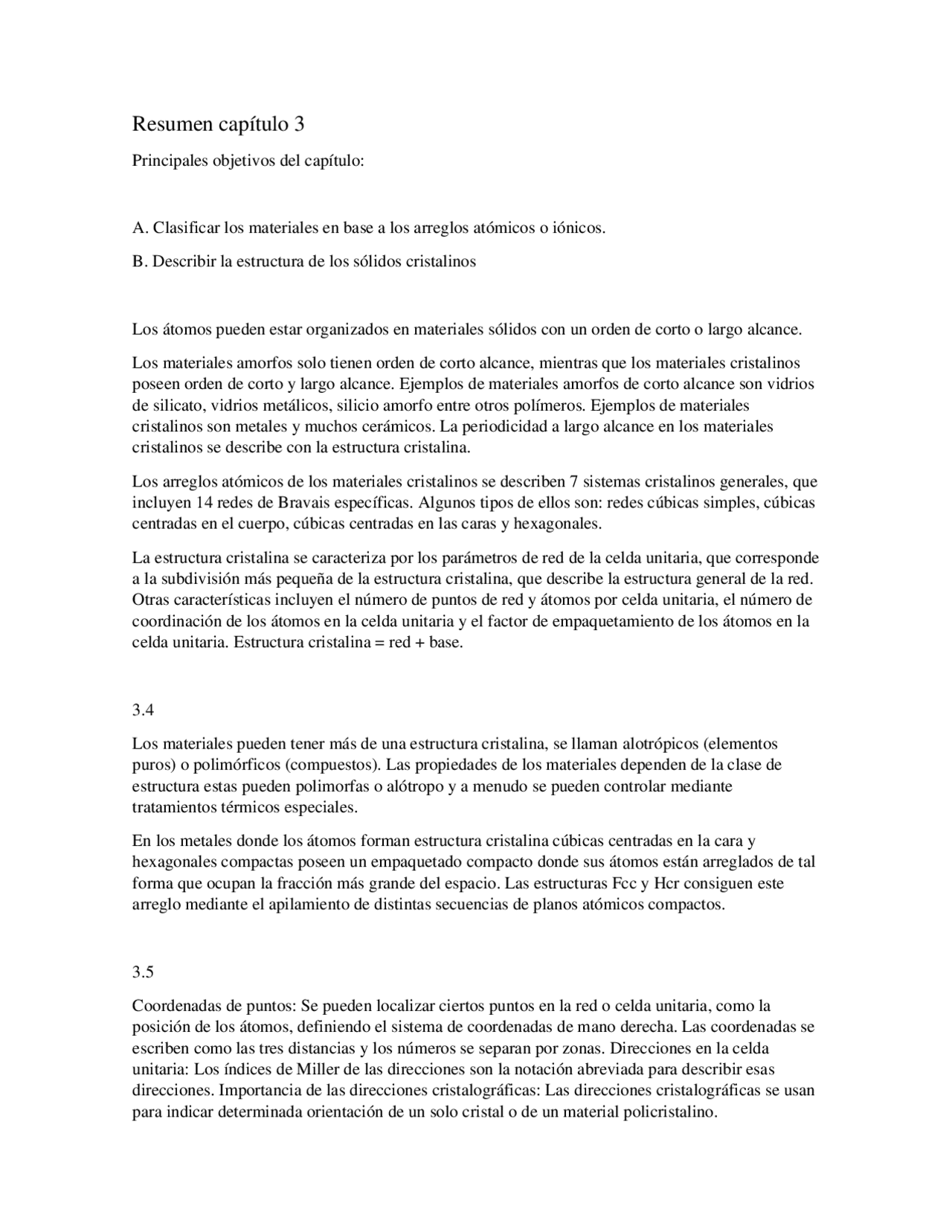 Resumen cap 3 y 4 hecho por mi - Docsity