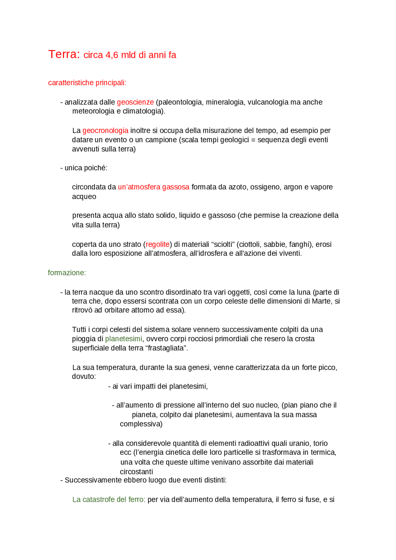 Dalla Terra Ai Vulcani Docsity