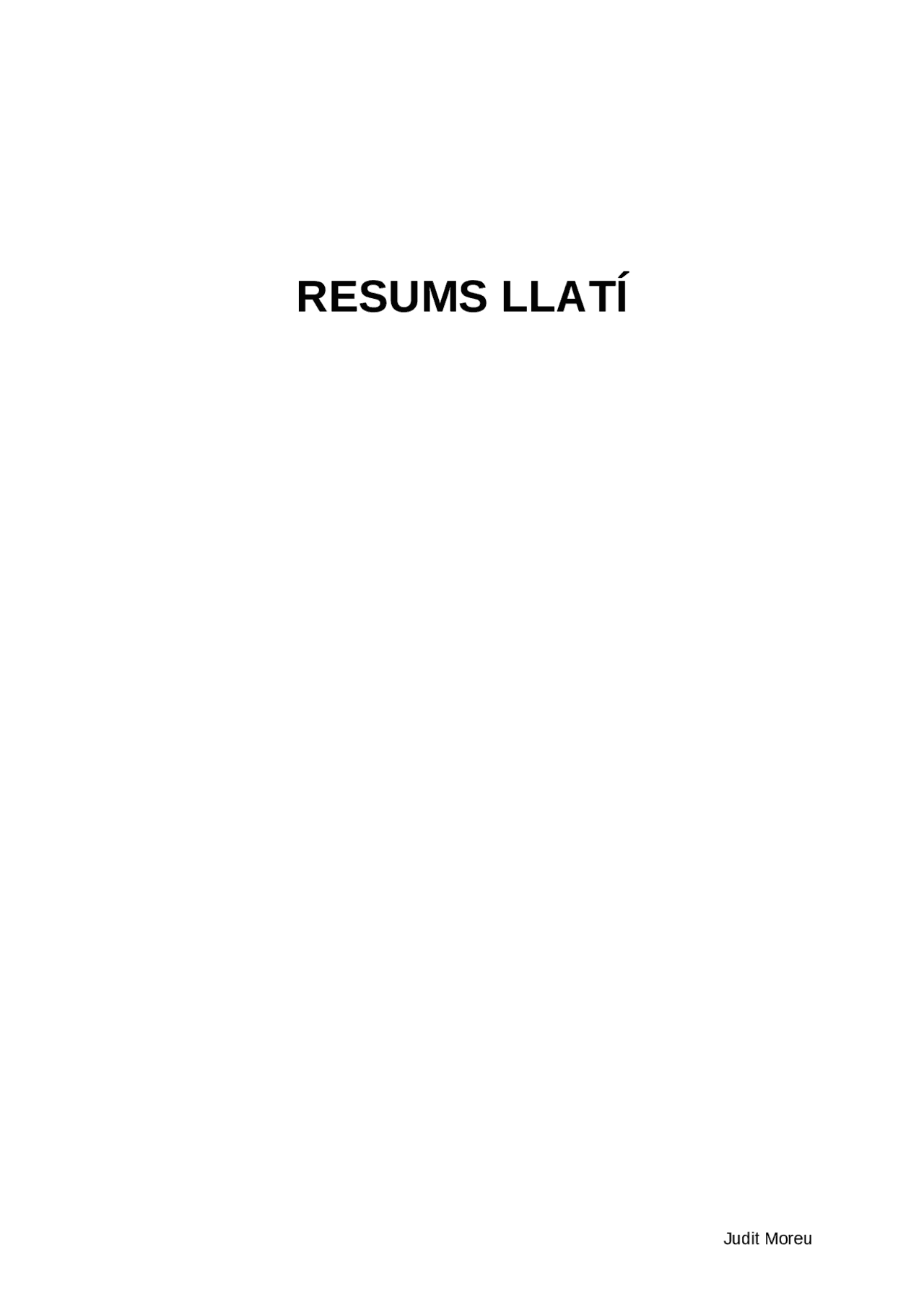Apunts Llati Primer De Batx Apuntes De Latín Docsity